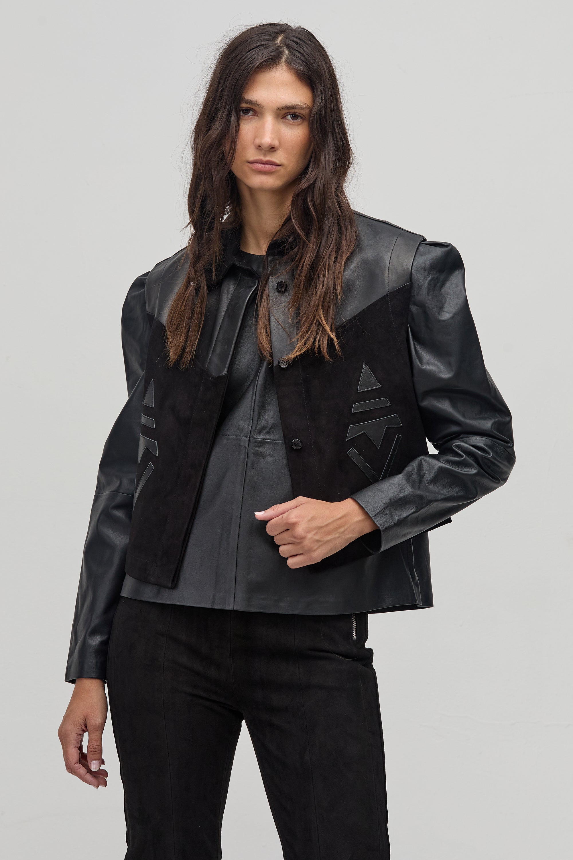 Inca Leather Top - Black – Lanhtropy