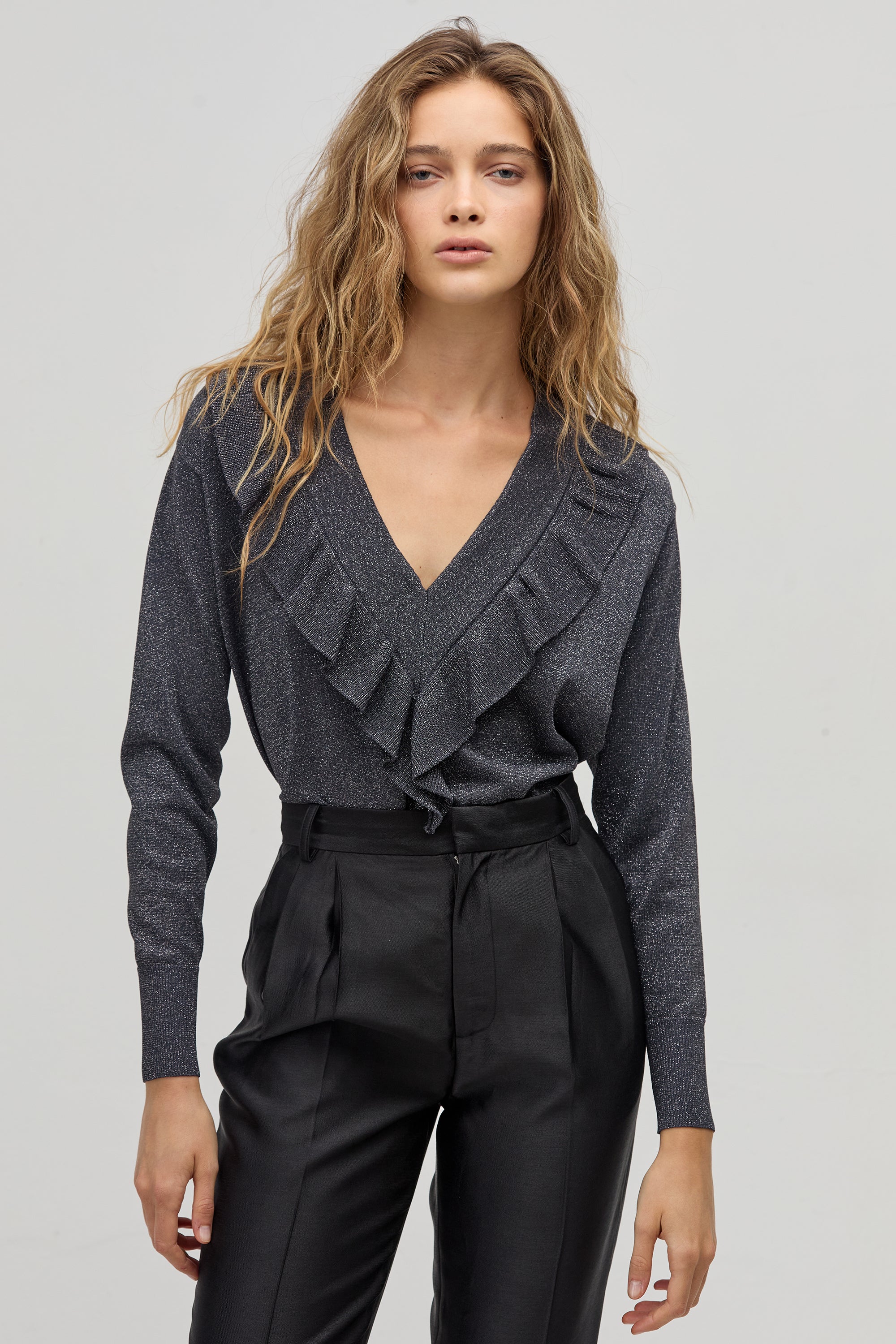 Boho Lurex Sweater - Graphite – Lanhtropy