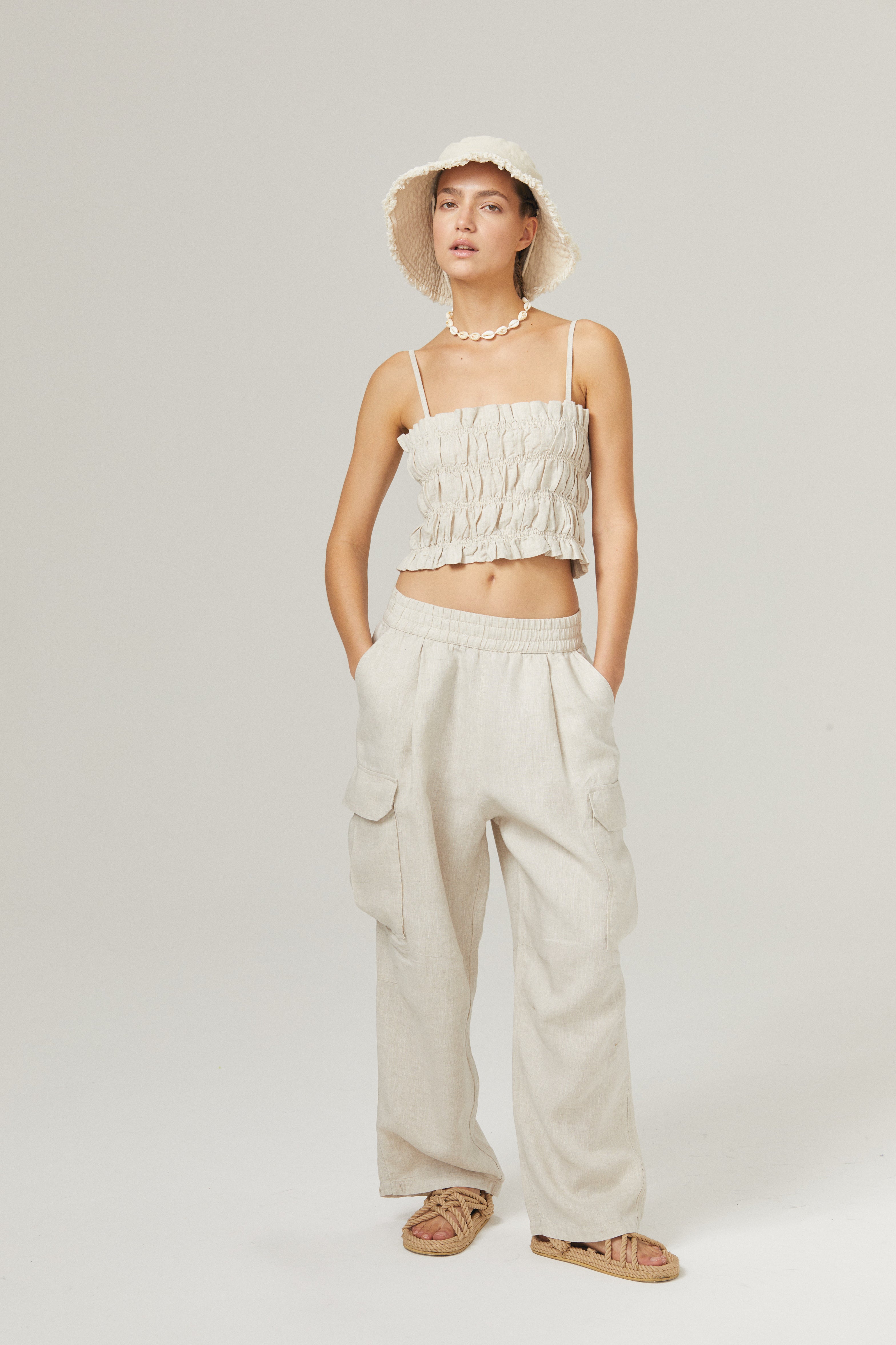 Luca Linen Pants - Natural – Lanhtropy