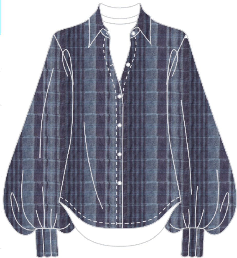 Camille Linen Shirt - Ocean Checks – Lanhtropy